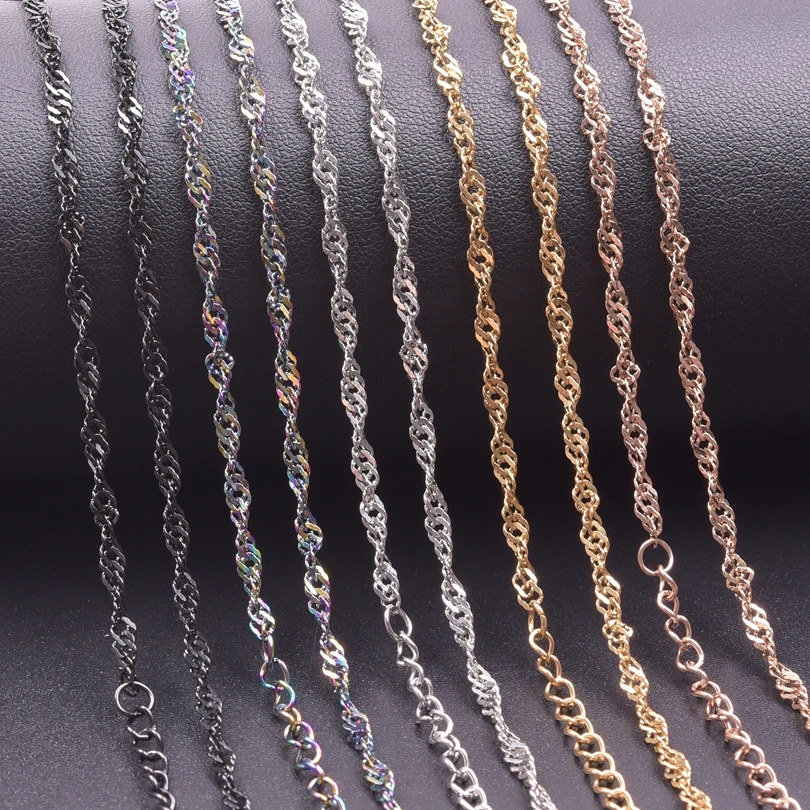 GLOWCAT-Senior-Water-Wave-Chain-Fashion-2024-New-Stainless-Steel-Chain ...
