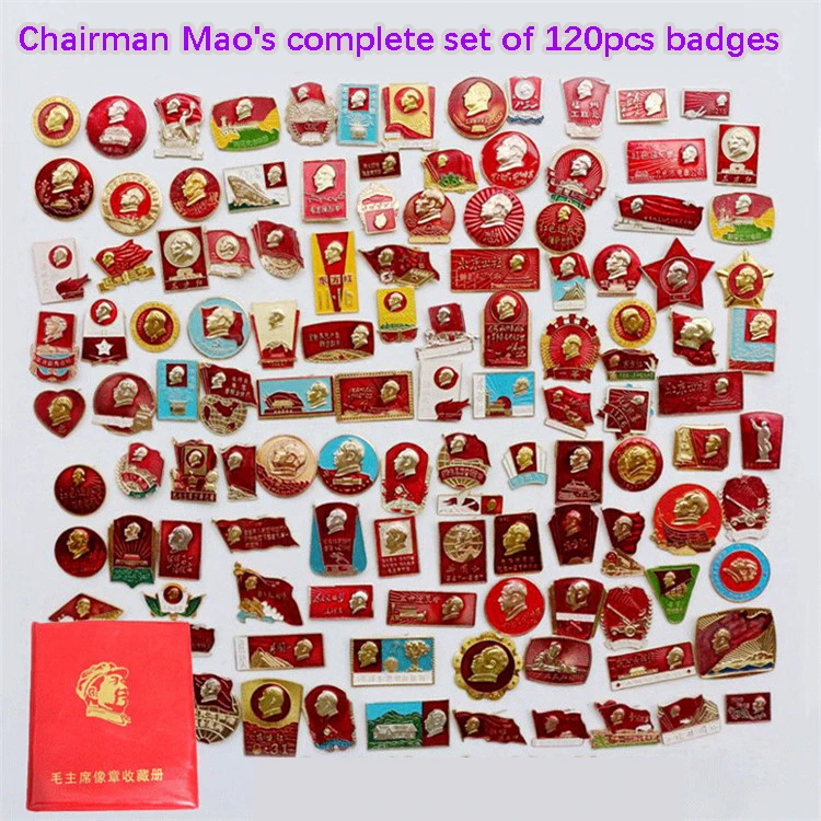 Red collection of Chairman 's badge badge badge 's commemorative badge ...