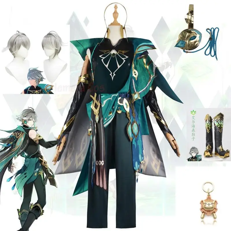 Disfraz-de-Sumeru-Al-Haitham-peluca-de-Al-Haitham-uniforme-para-hombre ...