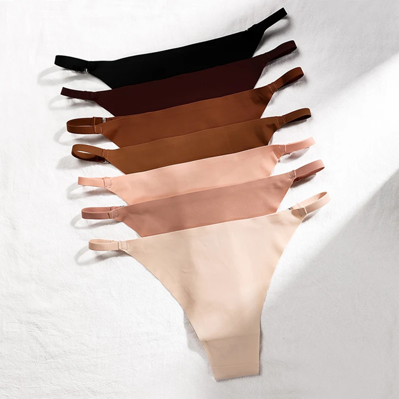 Women-Seamless-Panties-Thong-Low-Waist-Sexy-G-String-Ladies-Briefs ...