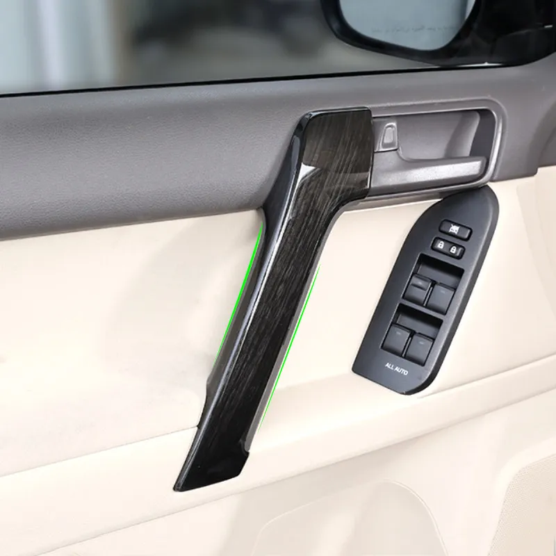 ABS-Chrome-Black-Wood-Grain-Car-styling-Interior-Door-Pull-Handle-Cover ...
