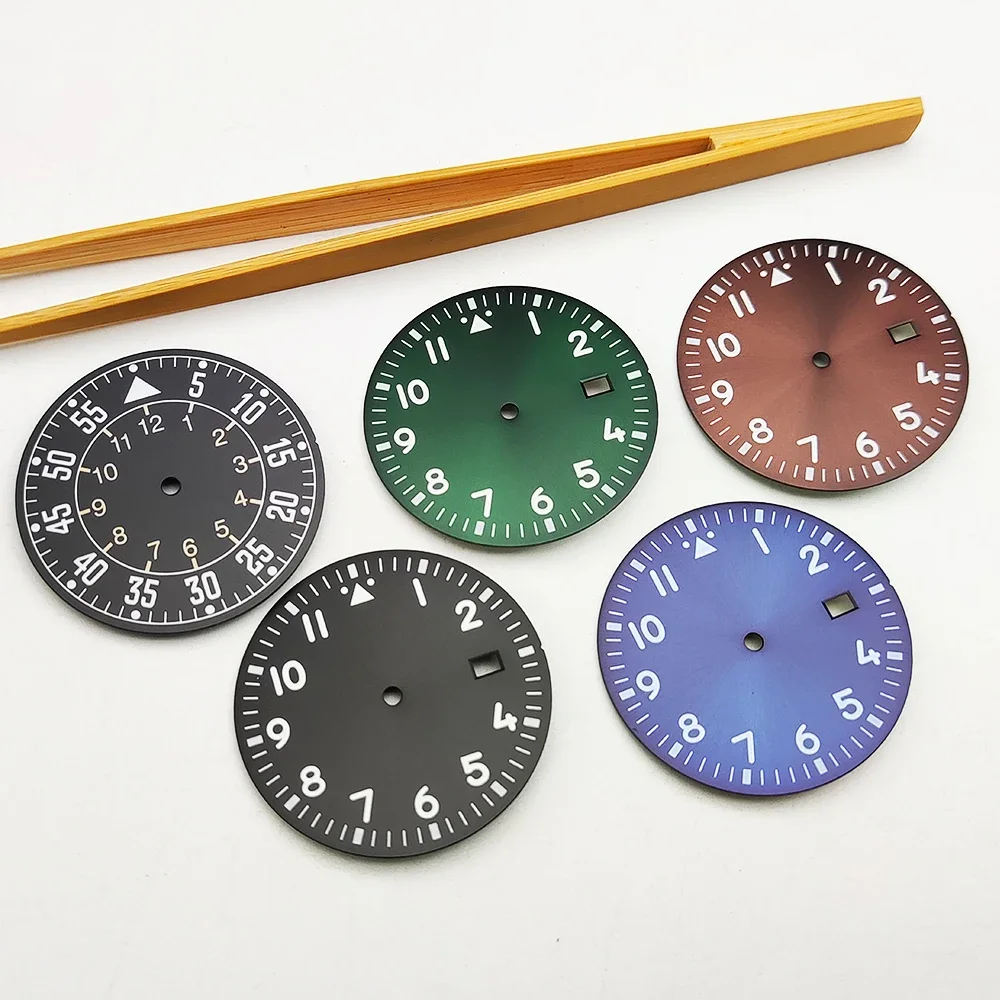Watch-Accessories-Pilot-Dial-Watch-Face-Green-Luminous-Suitable-for ...