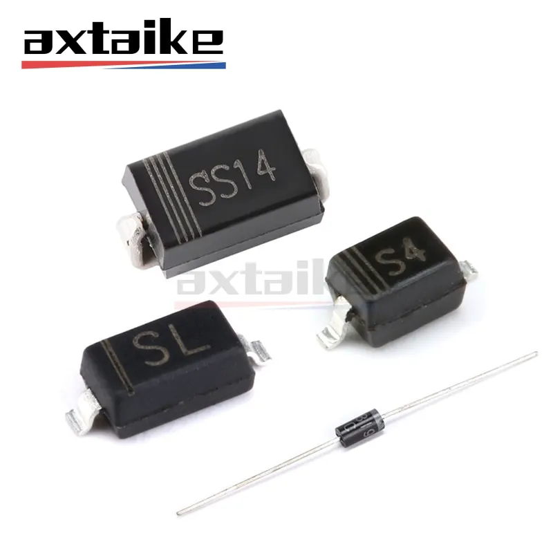 100PCS-1N5819-IN5819-DO-41-SS14-SMA-DO-214AC-1N5819W-SOD123-1N5819WS ...