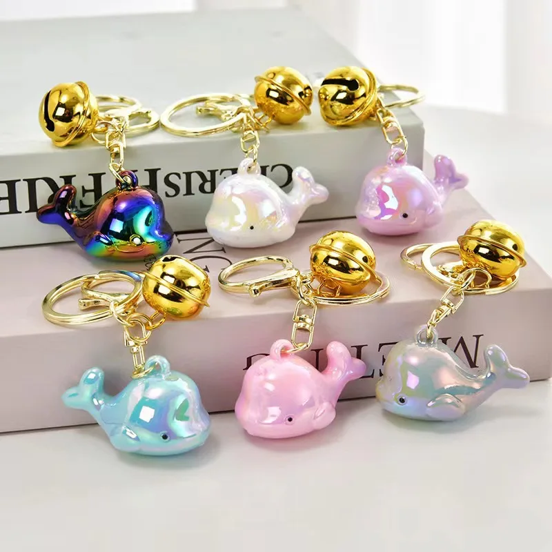 Acrylic Cartoon Whale Color Plated Cute Key Chain Bag Pendant ...