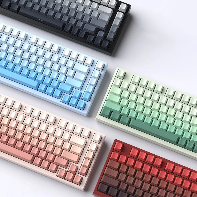 Cherry-Profile-Pink-Double-Shot-Shine-Through-PBT-Keycaps-133-Keys-RGB ...