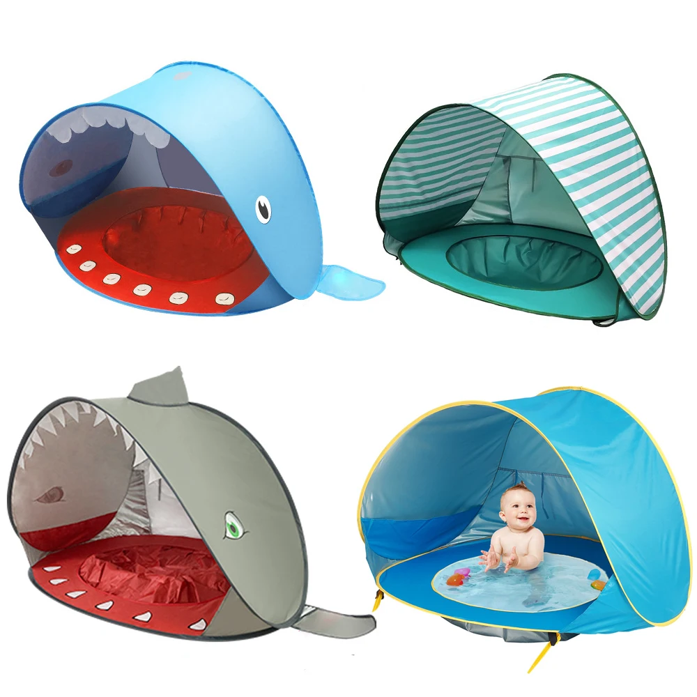 Baby-Beach-Tent-Children-Waterproof-Pop-Up-Sun-Awning-UV-protecting ...