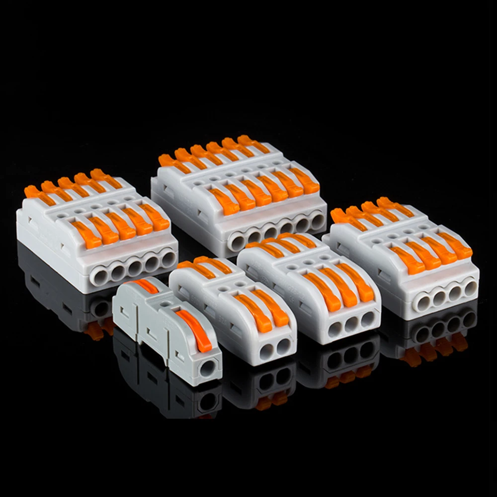 Wire-Connector-Terminal-Block-Quick-Wiring-Connector-Cable-Connectors ...