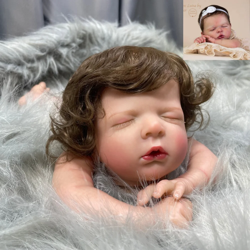 20Inch-Already-Painted-Bebe-Reborn-Doll-Kit-Luisa-With-Hair-Transplant ...