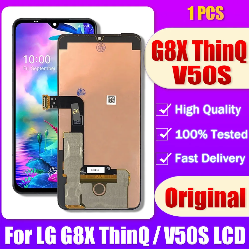 6.4'' Original For LG G8X ThinQ V50S LCD Display Screen Touch Panel ...