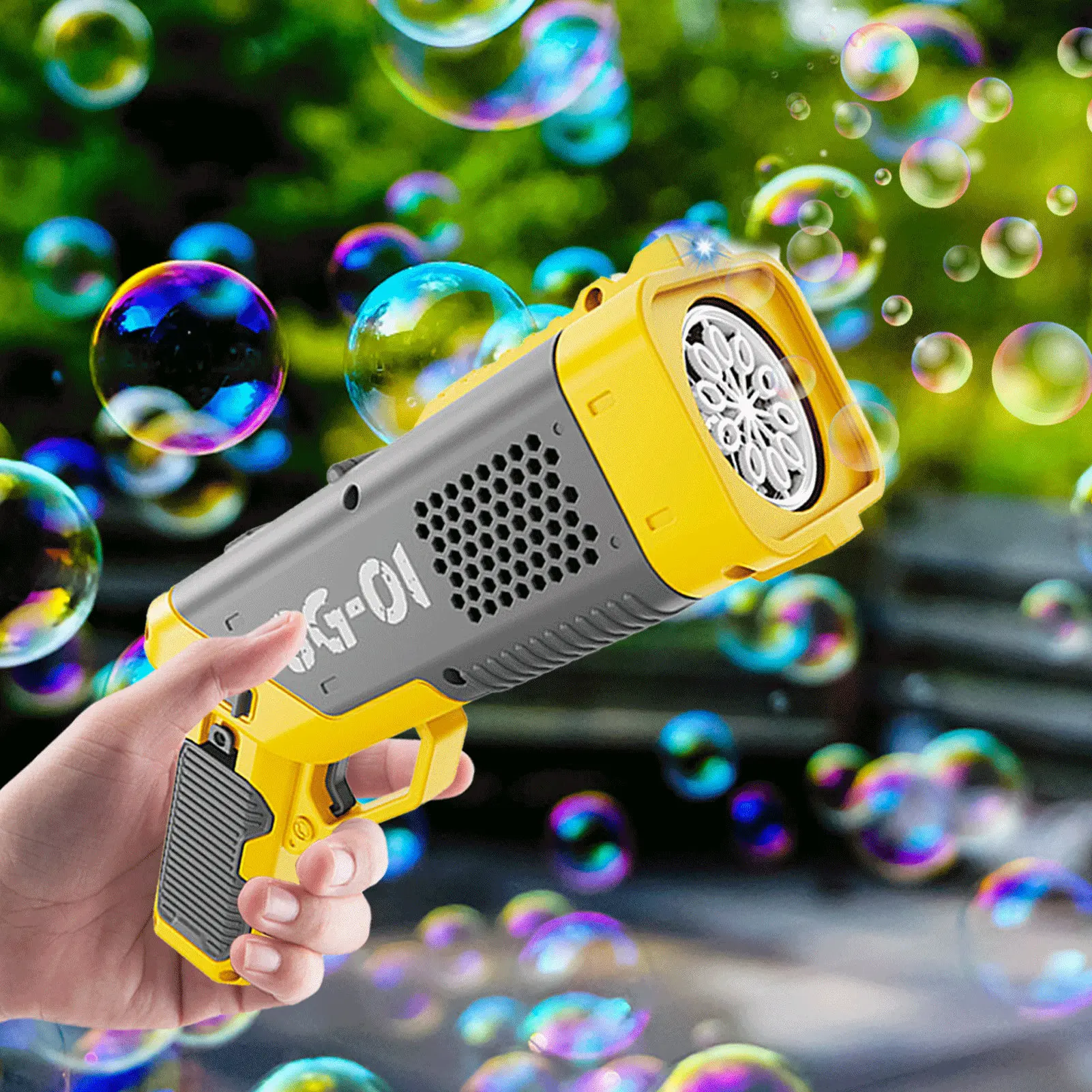 Machine à bulles,Bleu--Pistolet À Bulles Électrique, Blaster, Maître ...