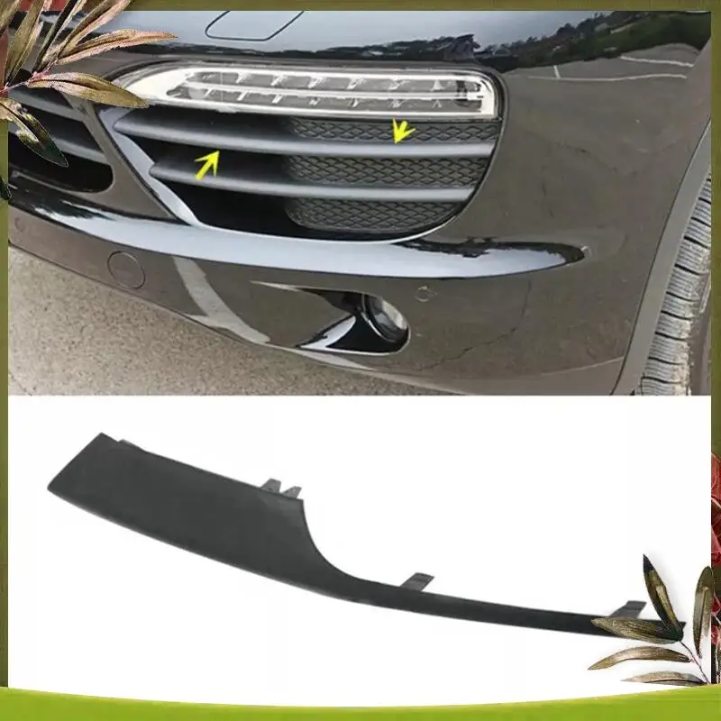 AB98-1 Set Front Upper Bumper Foglamp Trim Strip For Porsche Cayenne 11 ...