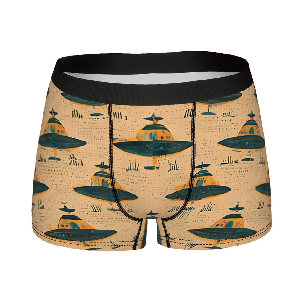 Alien-Hieroglyphs-Seamless-Pattern-Alien-UFO-Pattern-Underpants-Homme ...