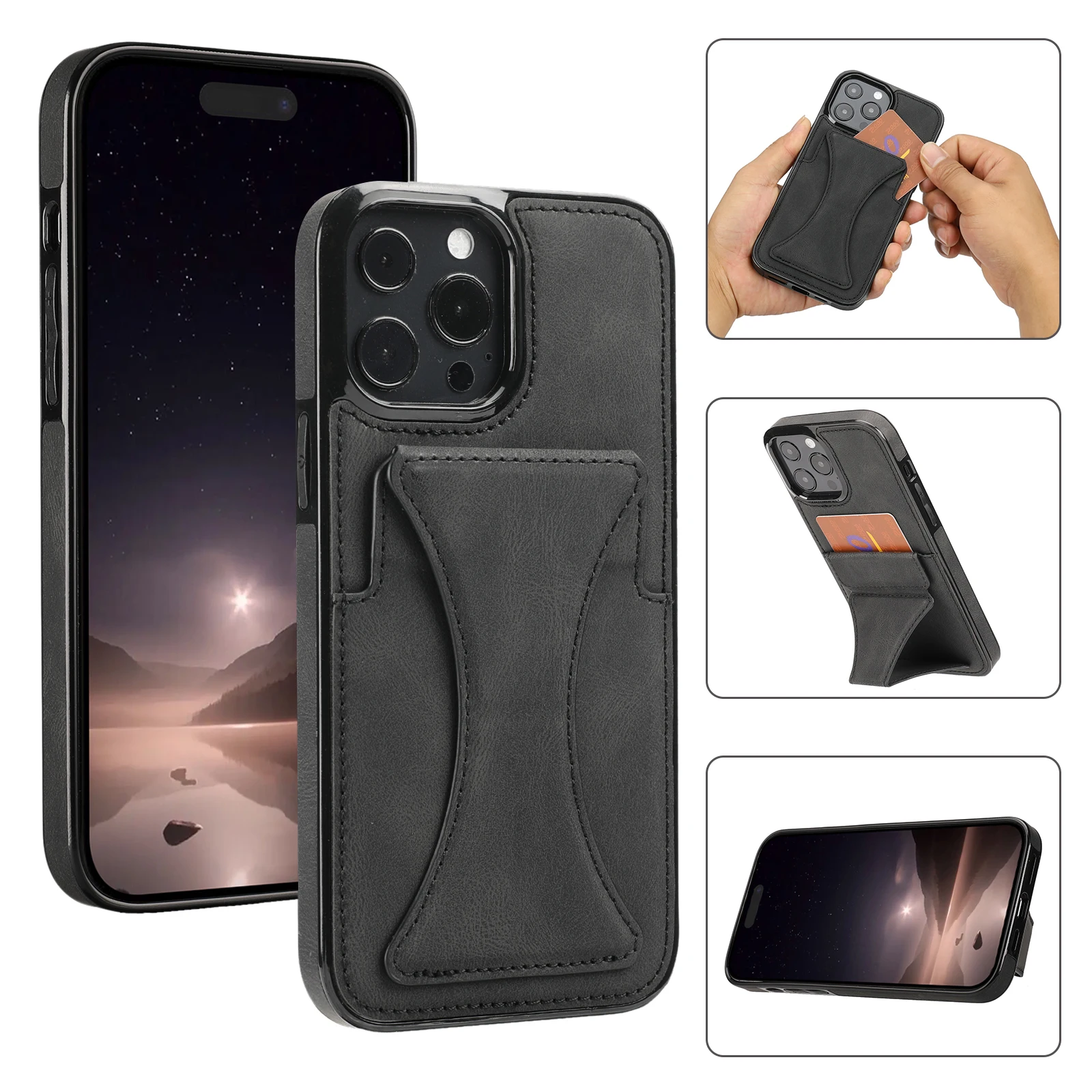 For iPhone 16 Pro Max Plus 16e Case 2024 With Magnetic Leather ...