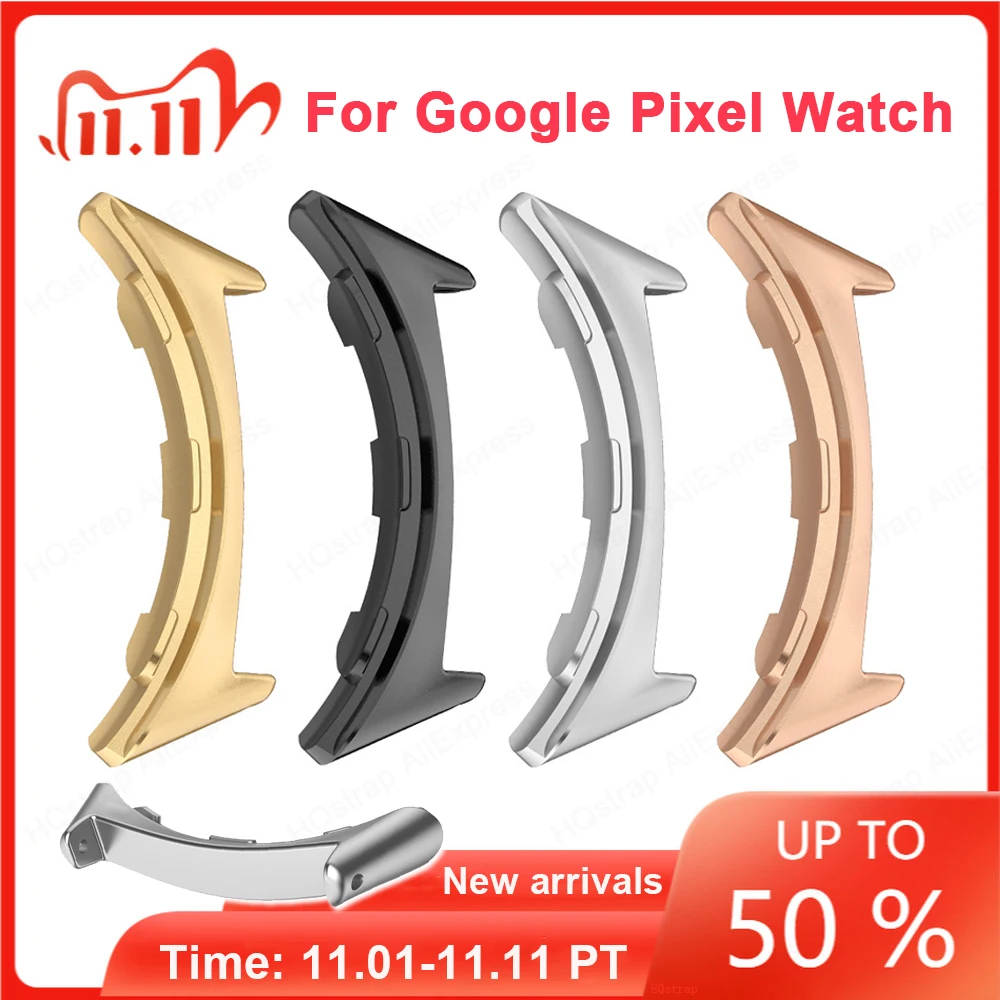 2PCS Metal Connector for Google Pixel Watch Band Smartwatch Adapter for ...