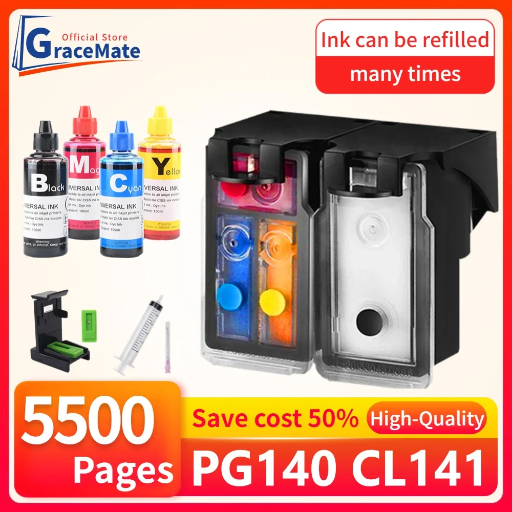 pg140-cl141-Ink-Cartridge-PG140-CL141-140-Refill-Ink-kit-Replacement ...