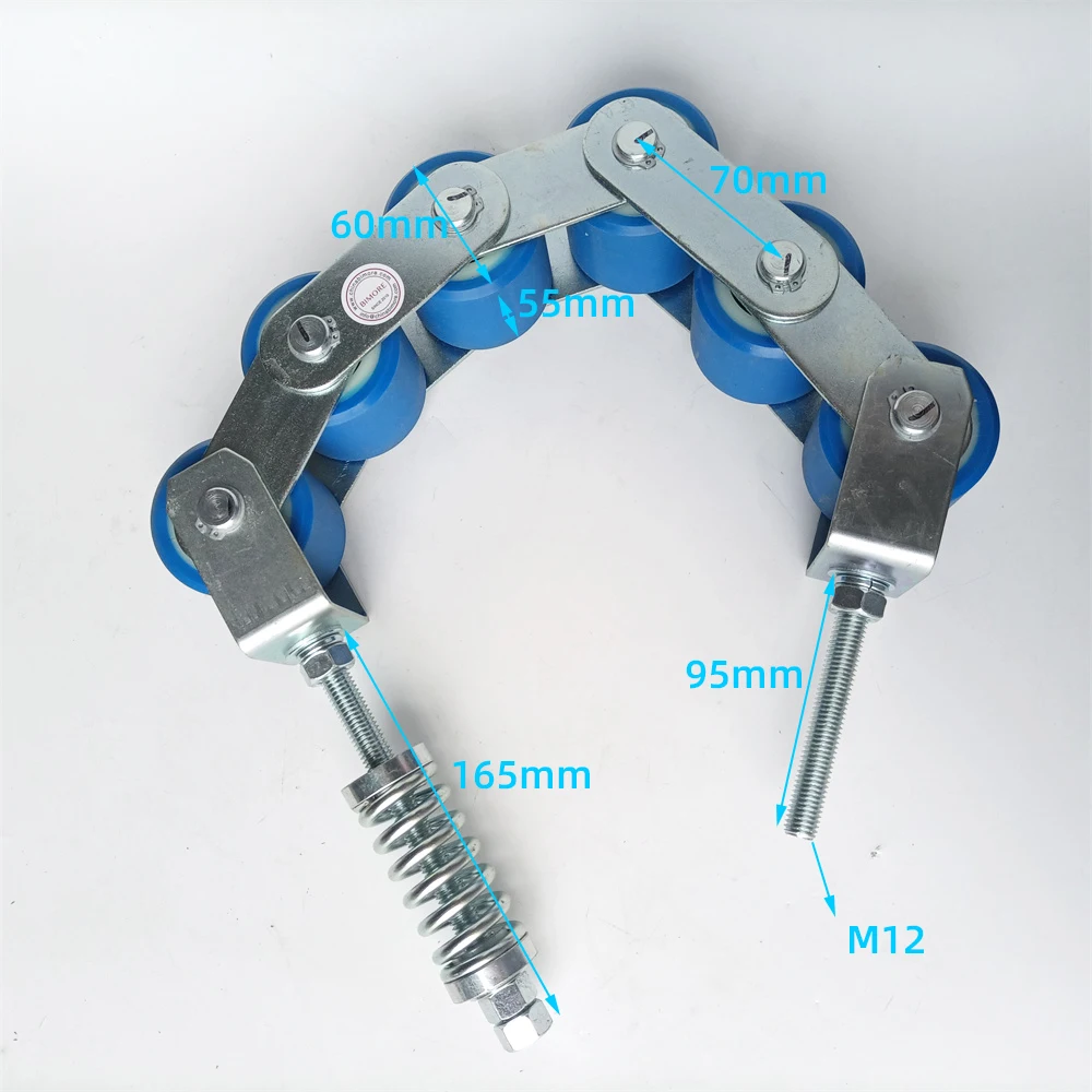 Escalator-Handrail-Tension-Chain-5-Rollers-60-55mm-Blue-Pitch-70mm ...