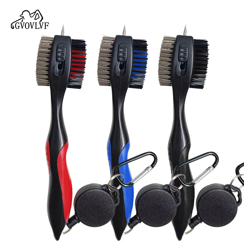 Golf-Club-Cleaner-Brush-with-Retractable-Spike-for-Groove-Cleaning ...