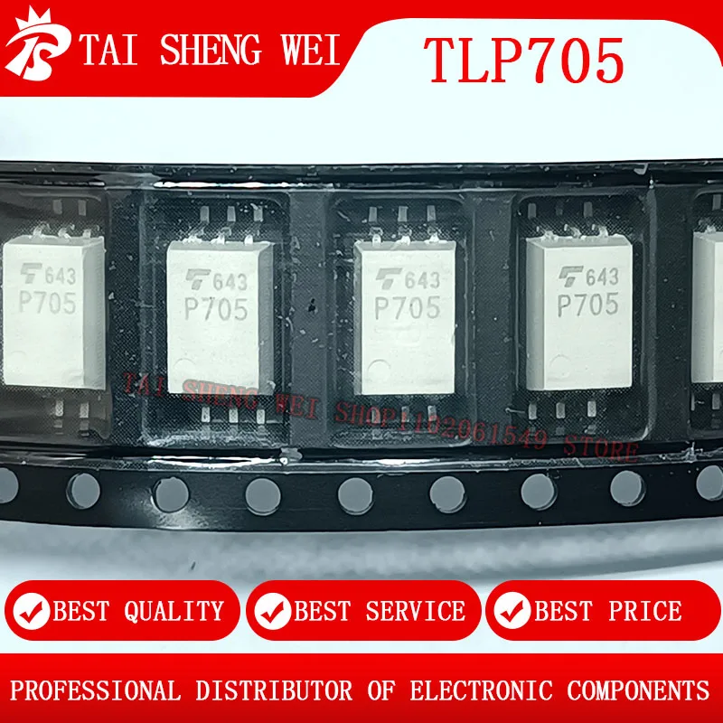 50pcs TLP705 SOP-6 P705 SOP6 Optocoupler Photoelectric coupling New ...