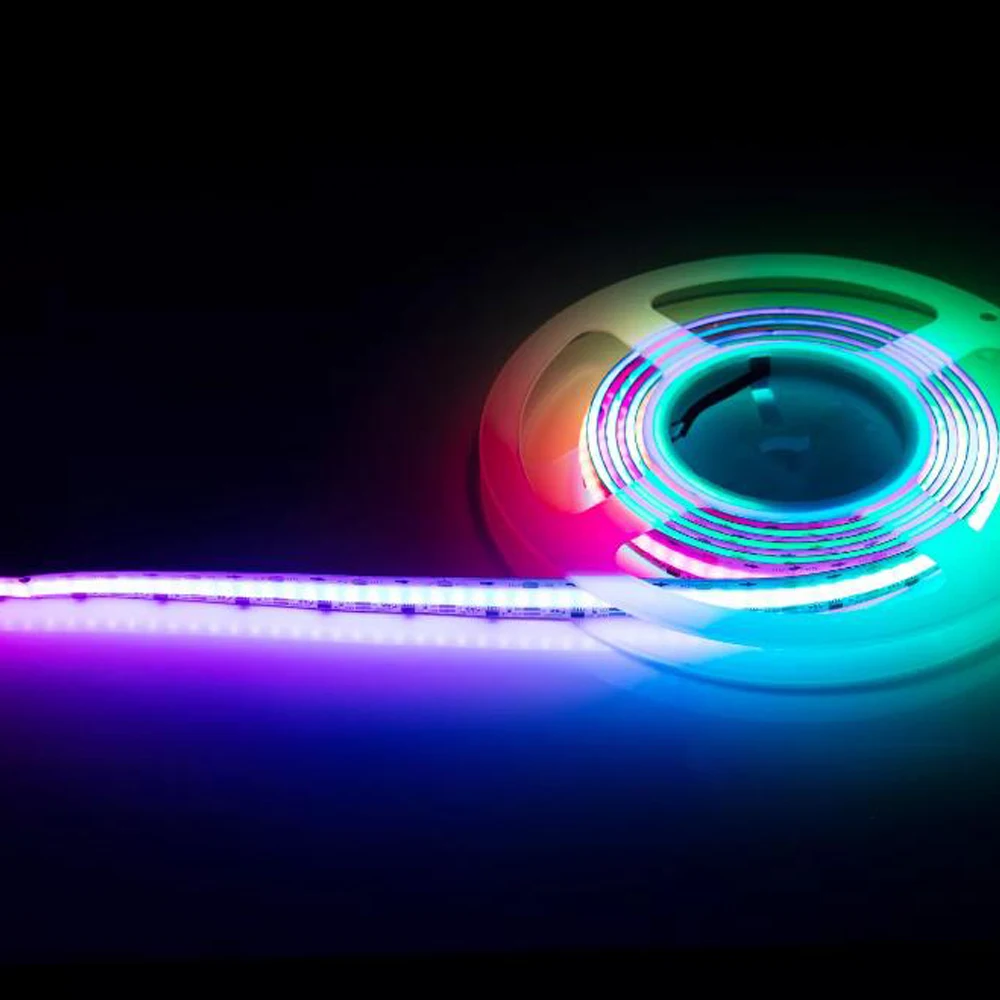 sk6812 IC WS2812B Smart ARGB COB FOB LED Strip Light Smart Dream Color ...