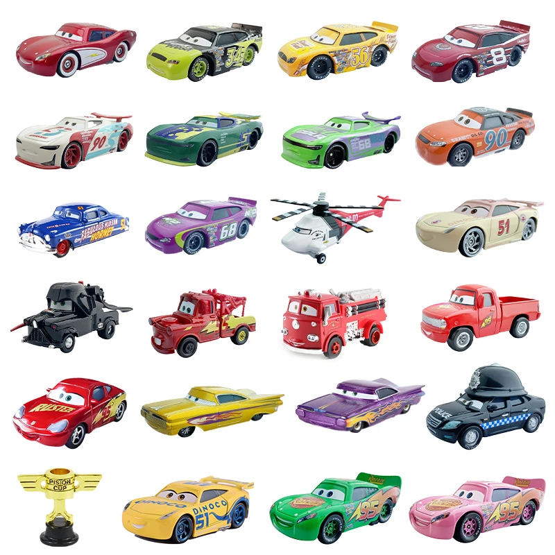 Cars 2 3 Disney Pixar Toy Piston Cup Racer Lightning McQueen Dinoco ...