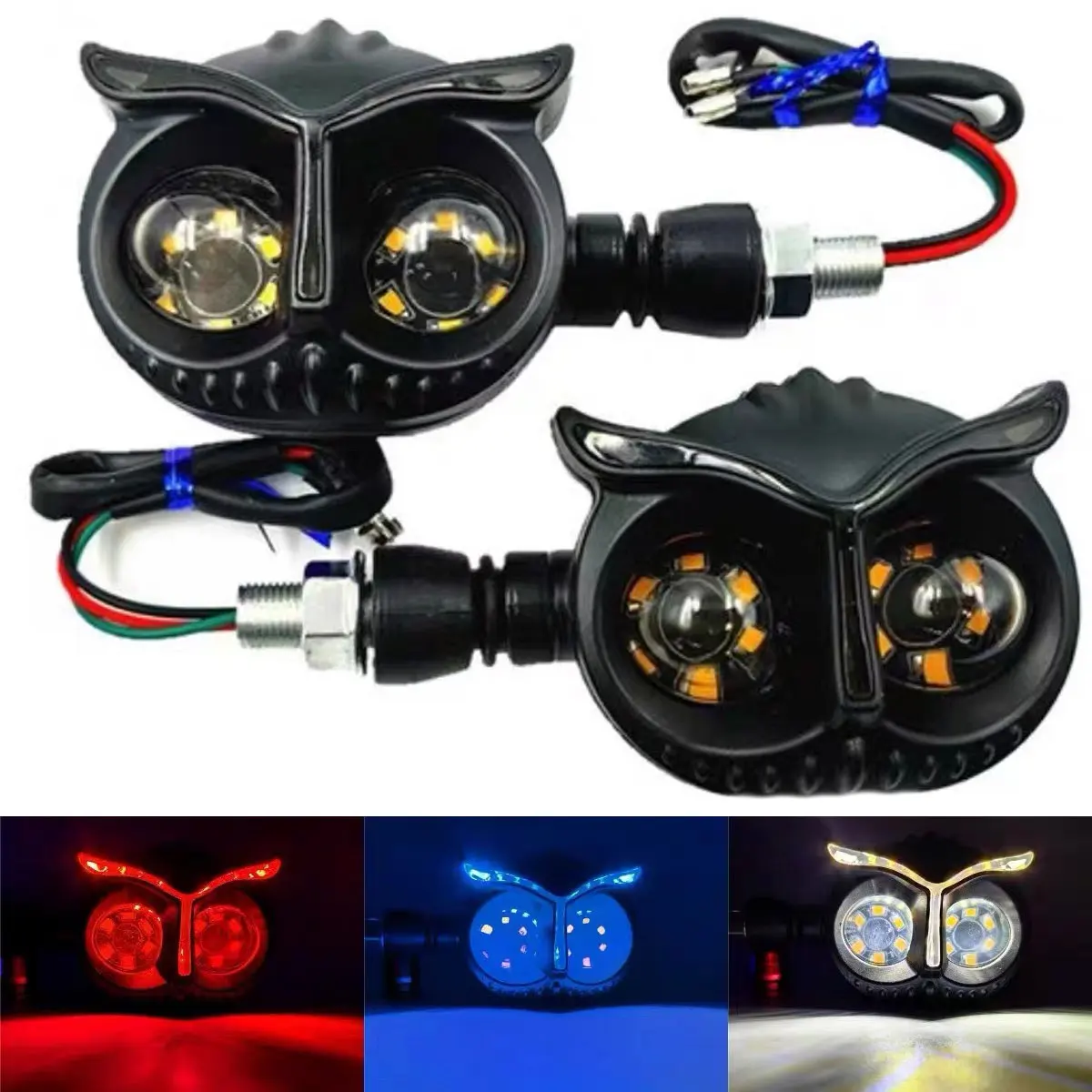 2023-Motorcycle-DRL-Turn-Signal-Light-For-Owl-Style-LED-Indicator ...