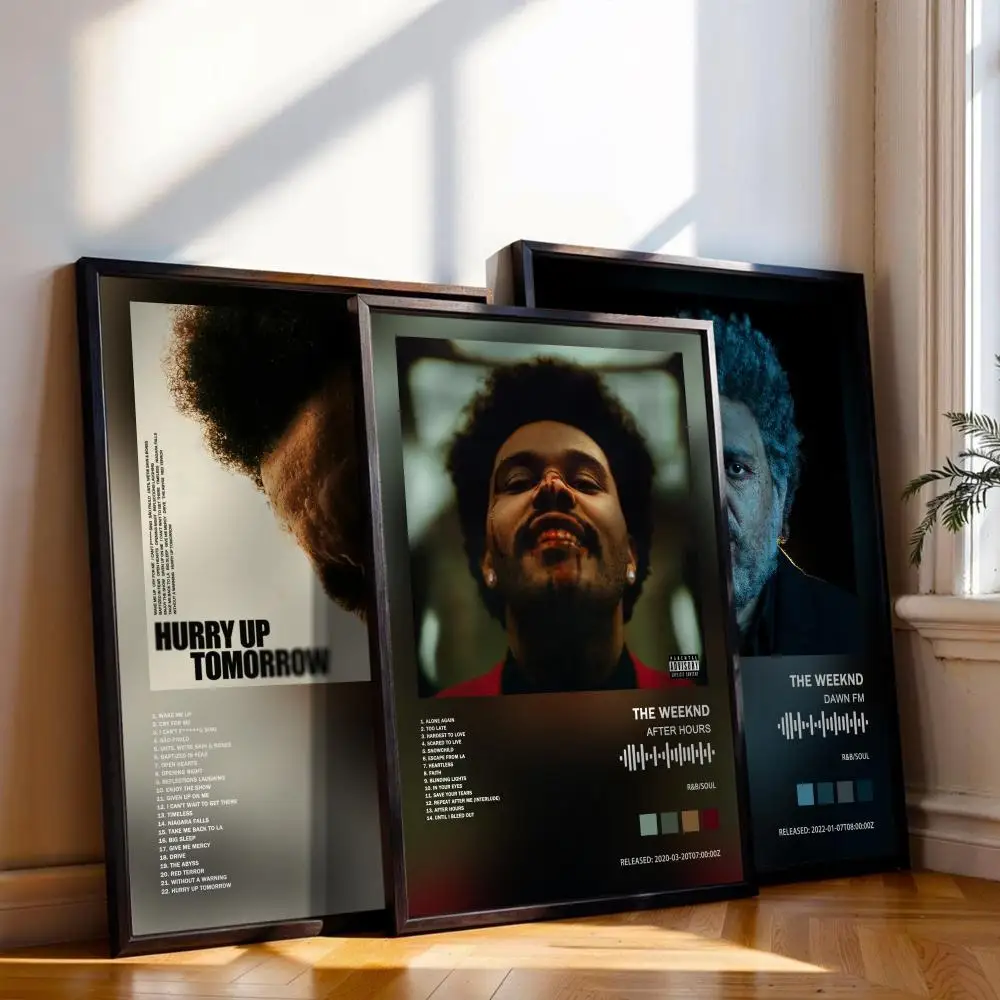 The Weeknd Poster Music Album Cover For Room Canvas Painting Print Art ...