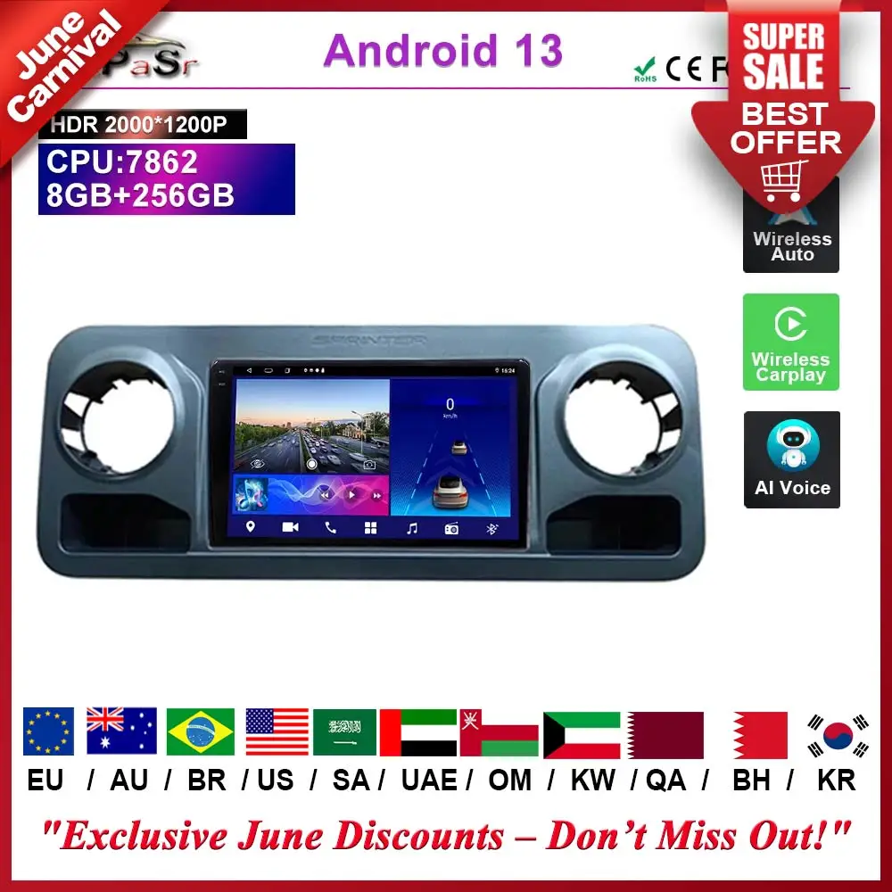 Car-Radio-Android-13-Multimedia-Player-Auto-For-Mercedes-Benz-Sprinter ...