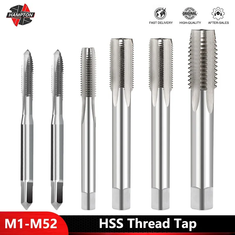 1pcs-M1-M52-Thread-Tap-Hss-6542-Right-Hand-Thread-Straight-Slot-Tap ...