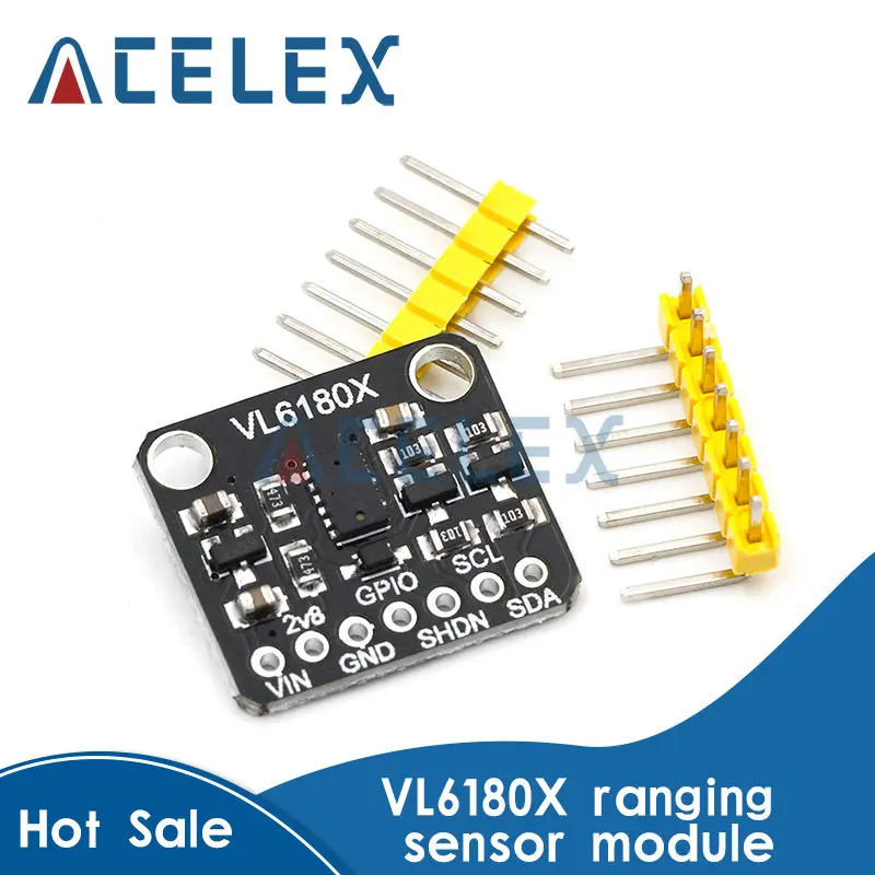 VL6180 VL6180X 거리 측정기 Arduino I2C 인터페이스용 광학 범위 센서 모듈, 3.3V 5V 제스처 인식|기구 ...
