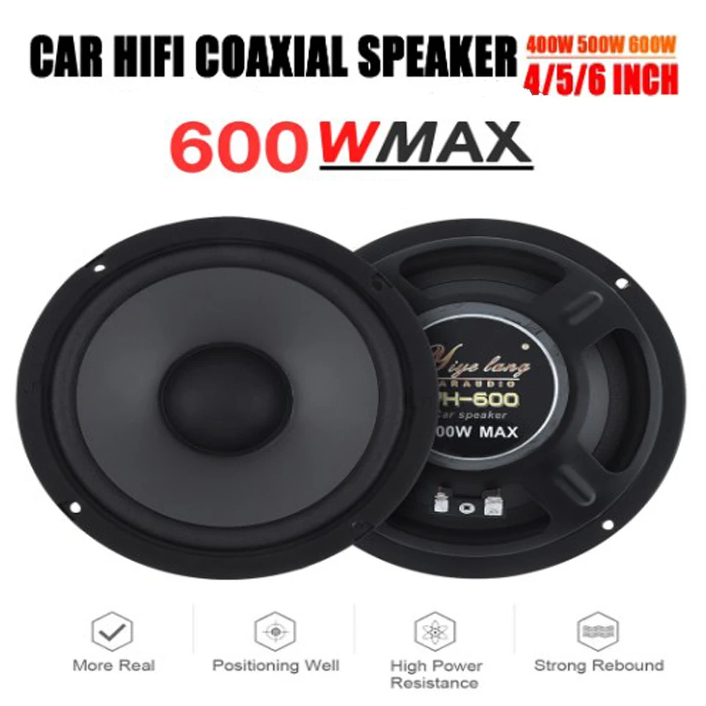 Car-Audio-Speaker-4-5-6-Inch-600W-2-Way-Full-Range-Frequency-Stereo ...