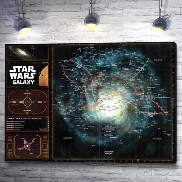Star Wars Map Poster