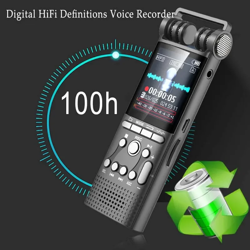 Professional-Voice-Activated-Digital-Audio-Recorder-8GB-16GB-32GB-Usb ...