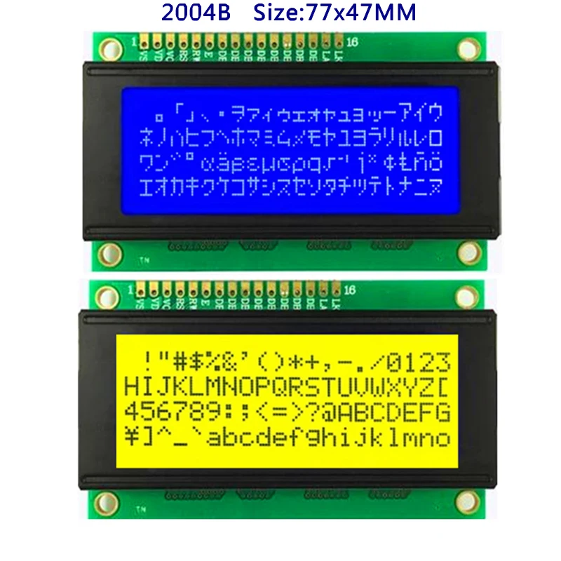 204-20X4-2004-Small-LCD-Display-Module-LCM-Blue-Or-Yellow-Green-Mini-5V ...