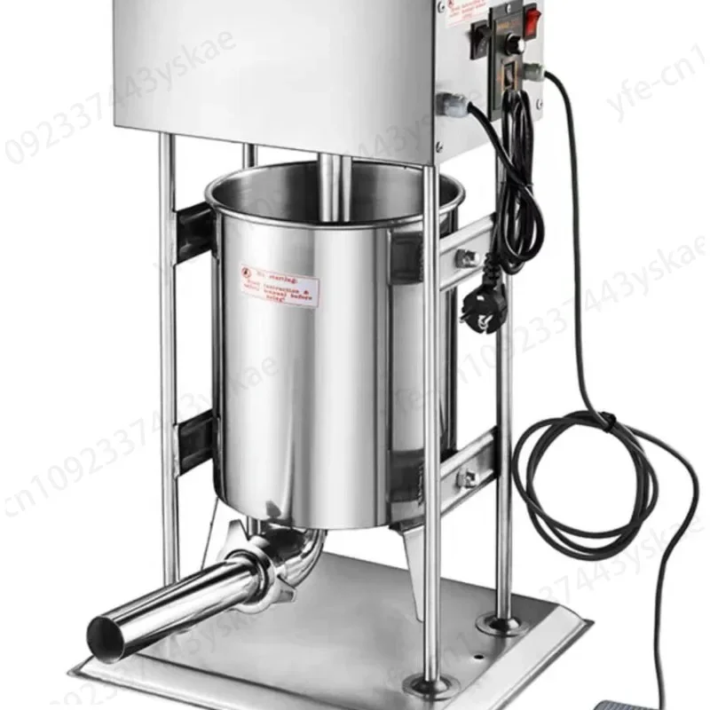 110V-220V-Automatic-Electric-Sausage-Making-Machine-15L-Stainless-Steel ...