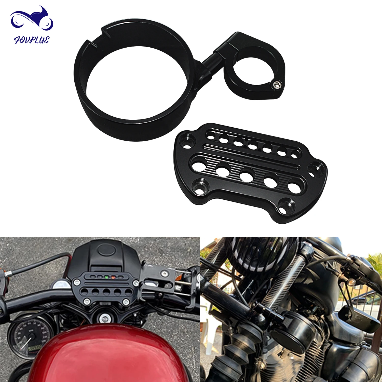 Motorcycle Speedometer Bracket Housing Side Mount Relocation Cover ...
