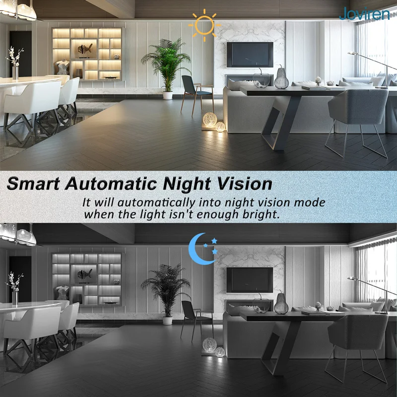 Mini caméra de sécurité sans fil WiFi magnétique A9, caméra vocale UHD ...
