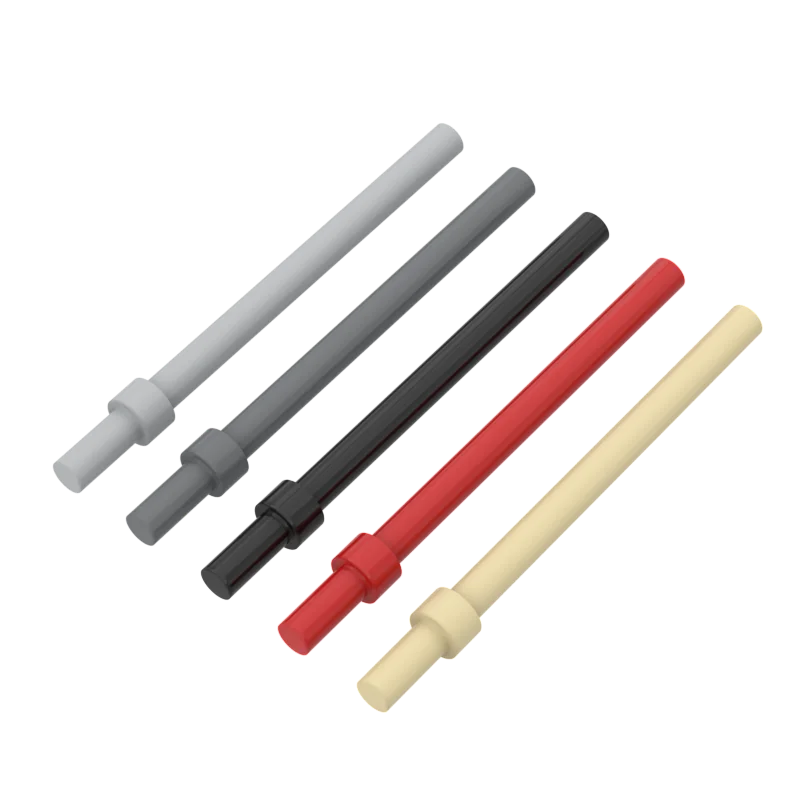 10pcs Moc Parts 63965 18274 Bar 6l With Stop Ring Compatible Bricks Diy ...