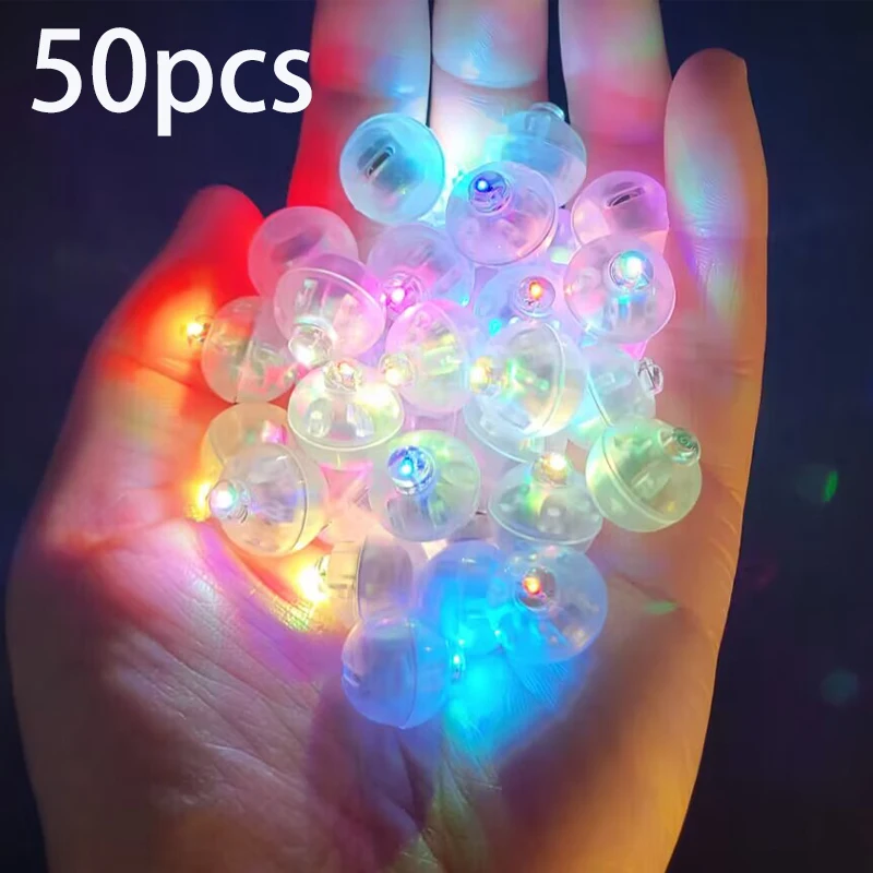 50Pcs-Tumbler-Small-Round-Ball-Light-Balloon-LED-Flash-Luminous-Lamps ...
