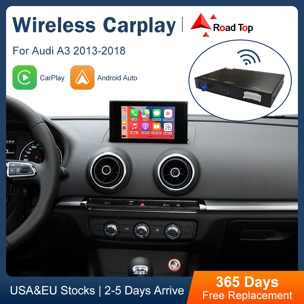 Wireless Apple Carplay Android Auto Interface For Audi A3 2013-2018 ...