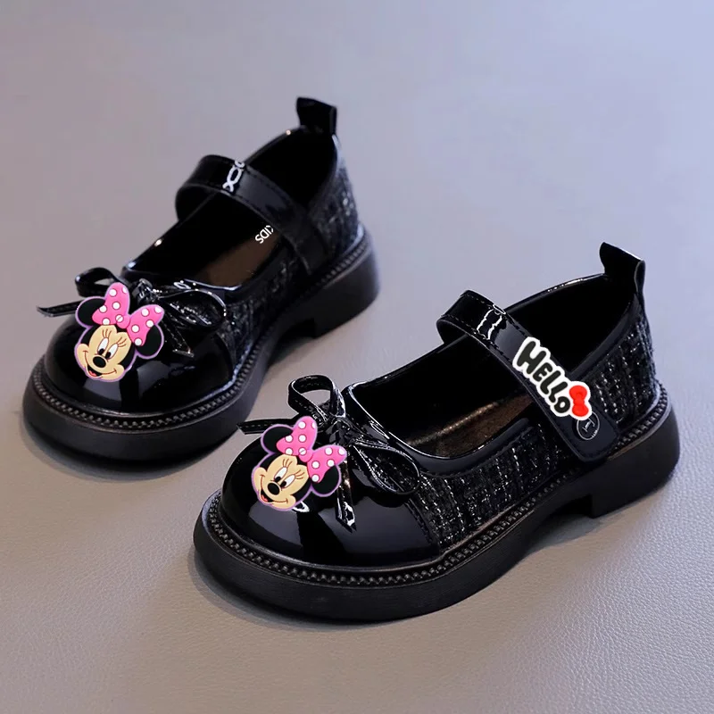 Disney Mickey Mouse Minnie Shoes Spring Summer New Girl Patchwork Cute ...