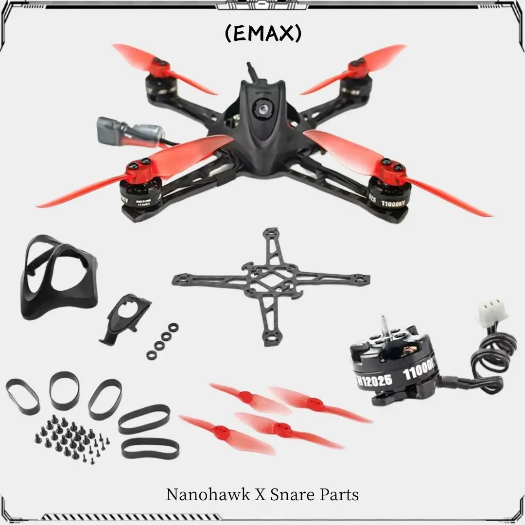 EMAX Nanohawk X Spare Parts Replacement Canopy TH12025 11000kv Motor TH1609 3 Inch Propeller ...