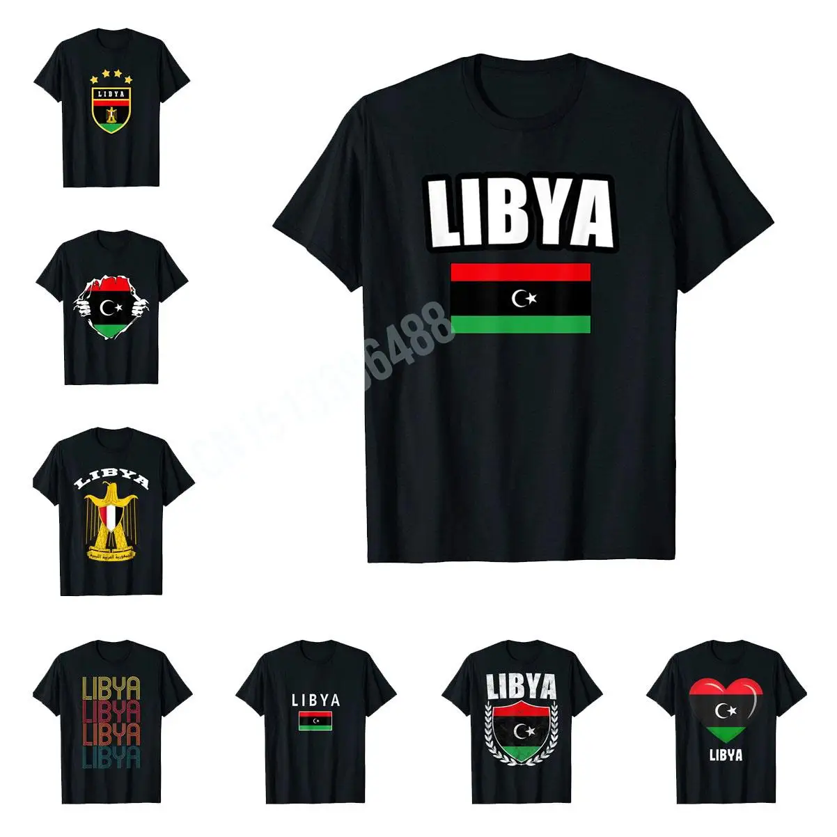 More-Design-Libya-Libyans-Tee-Flag-Souvenir-GiftT-Shirt-For-Men-Women-T ...