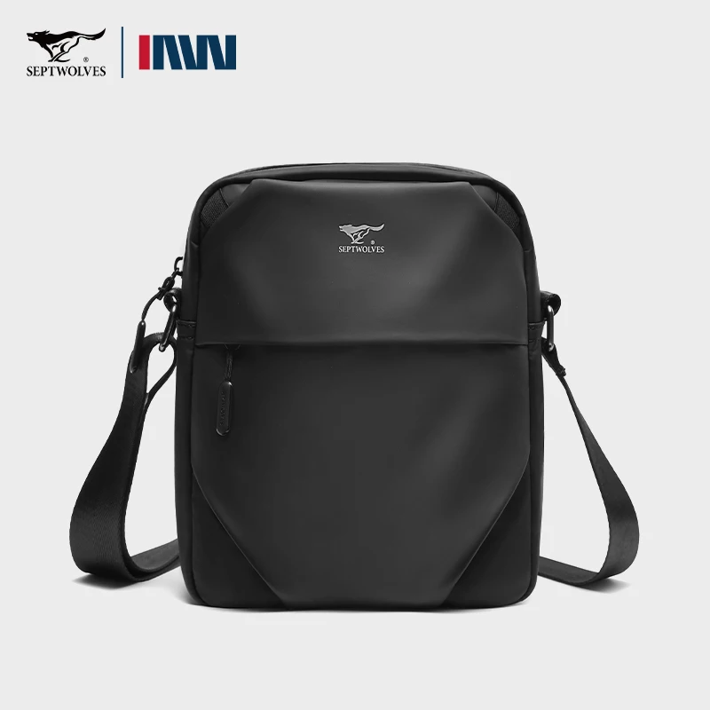 Septwolves Waterproof Crossbody Bag Travel Men Shoulder Bag PVC Leather ...
