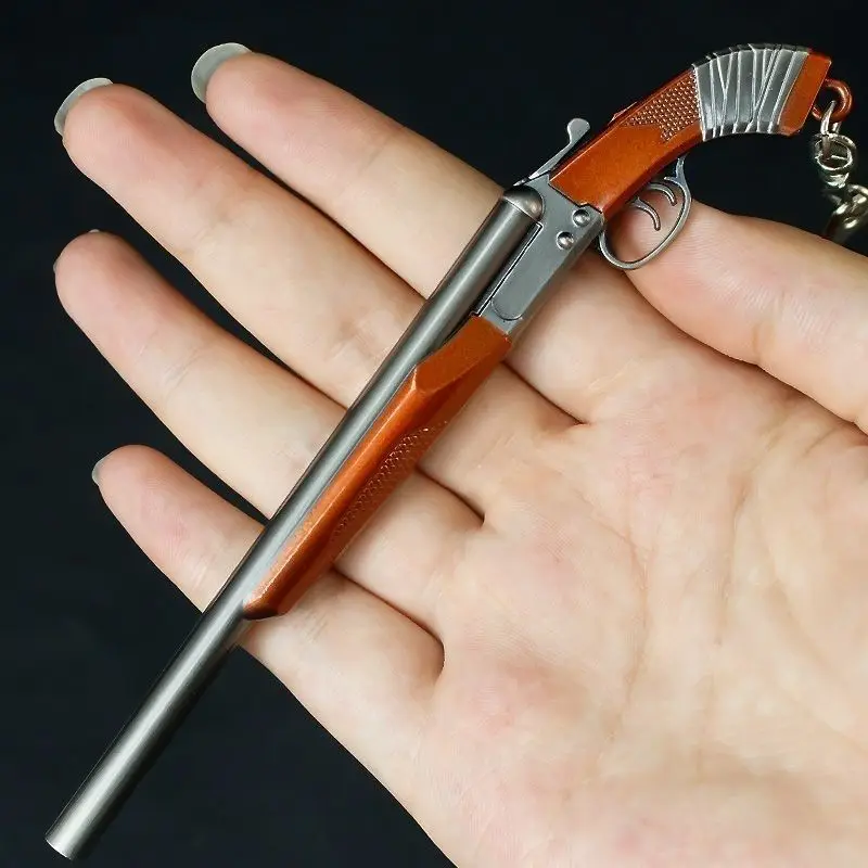 15CM Peace Elite Craft Handmade Gun Double Tube Model Children's Toy ...