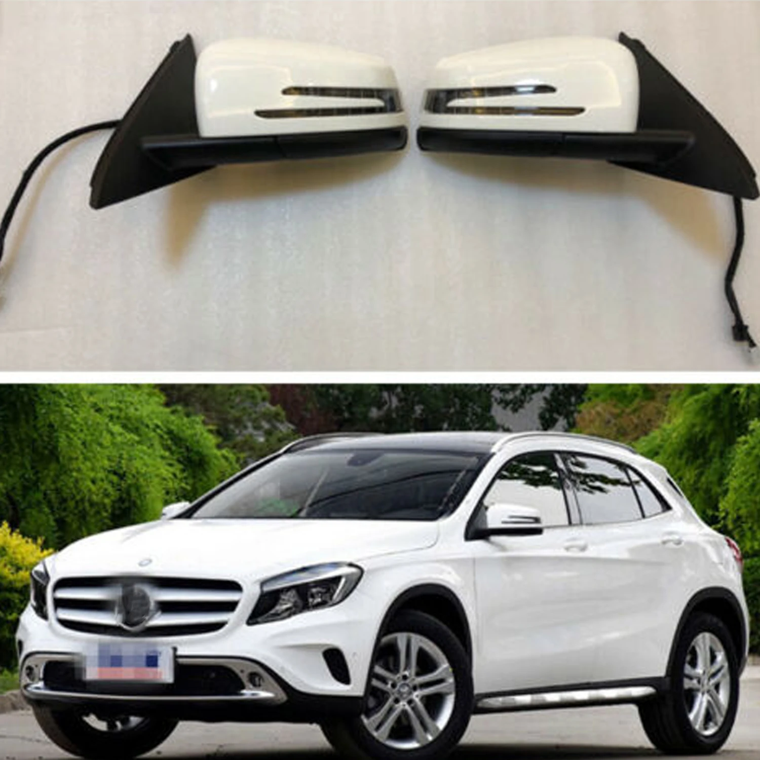 1Set Electric Folding Side Door Mirror For Mercedes Benz GLA X156 ...