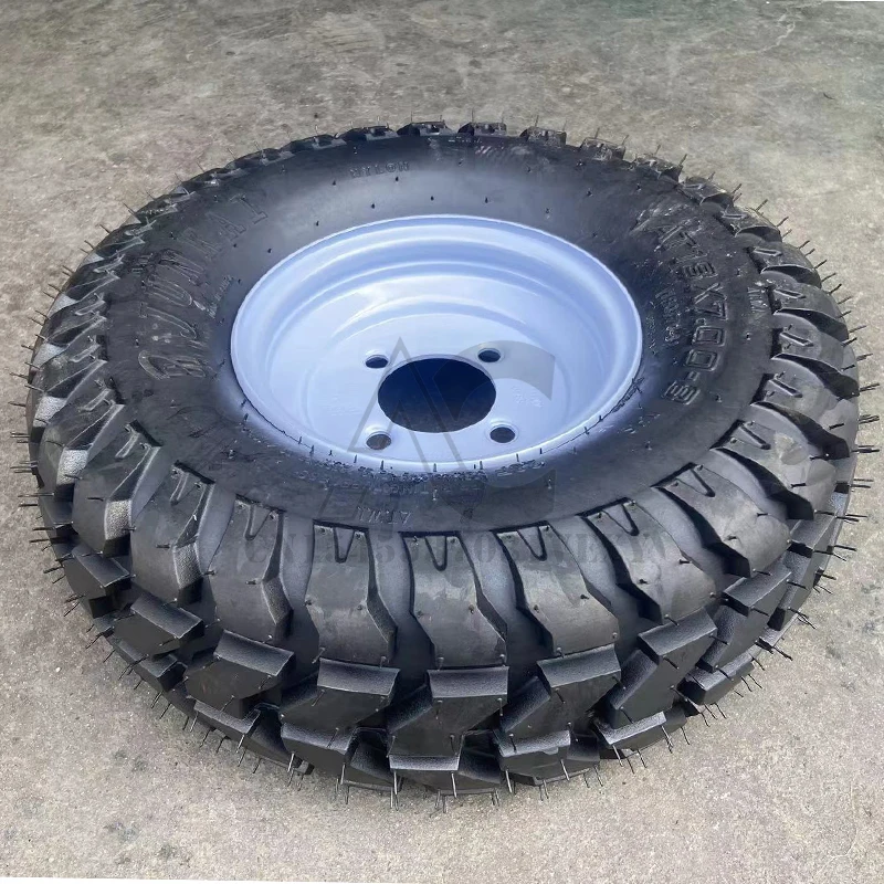 8-Inch-Tires-18x7-00-8-Tubeless-Tires-with-Aluminum-Wheels-Fit-UTV-Dirt ...