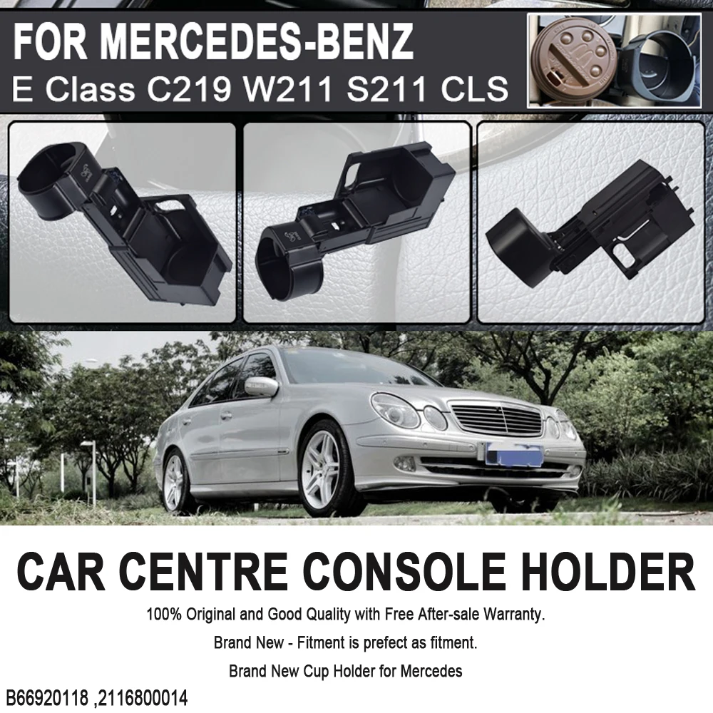 For-Mercedes-W211-Car-Center-Console-Water-Cup-Holder-Drink-Stand ...