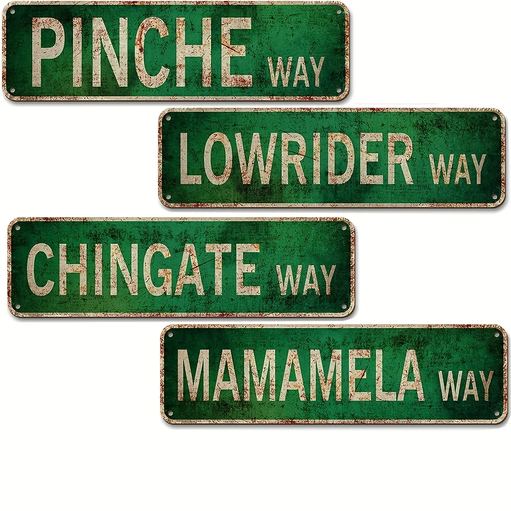 Letrero-de-Metal-Vintage-Lowrider-Chingate-Memamela-pinche-Way-decoraci ...