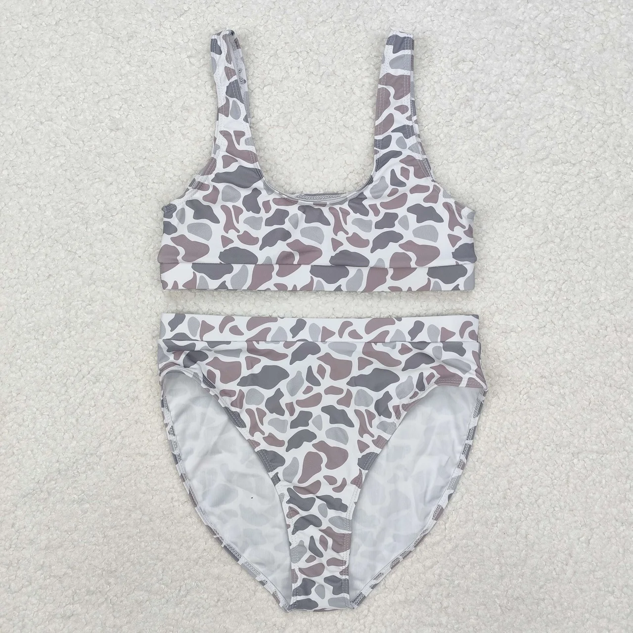 Wholesale Adult Women Swimwear Summer Sleeveless Shorts Swimsuit Set ...