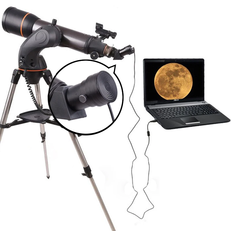 Lente Digital USB para telescopio astronómico, cámara ocular ...